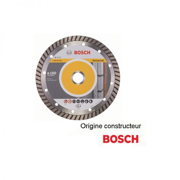 DISQUE À TRONÇONNER DIAMANTÉ STANDARD FOR UNIVERSAL TURBO BOSCH - Topo ...